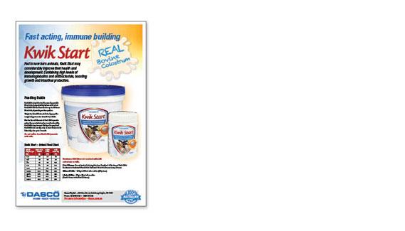 Kwik Start, Dried Cow Colostrum, Bovine Colostrum for New Born Animals ...